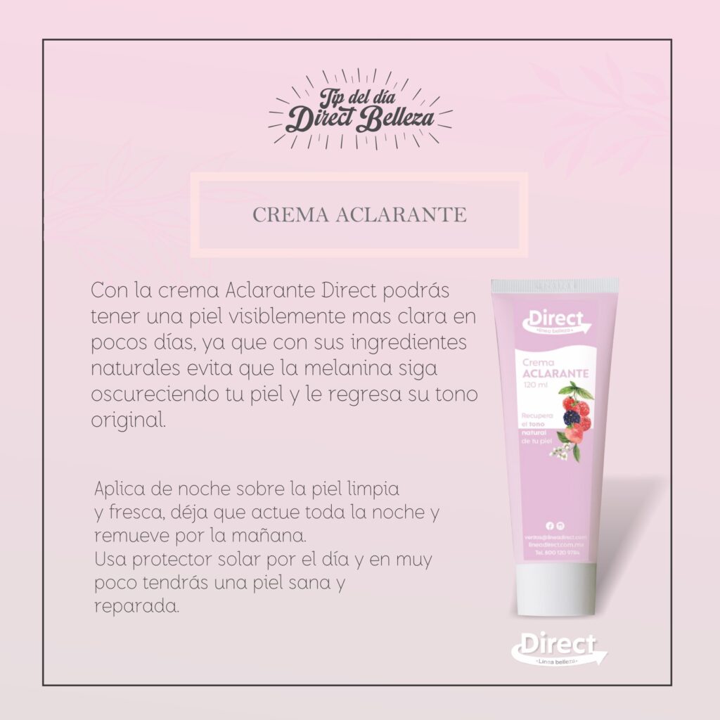 1 paquete de 3 Cremas Aclarante Direct 120 ml. - What The Health!
