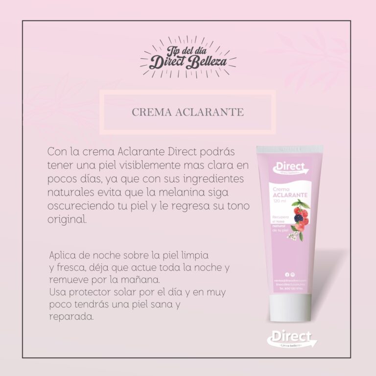 1 paquete de 3 Cremas Aclarante Direct 120 ml. - What The Health!