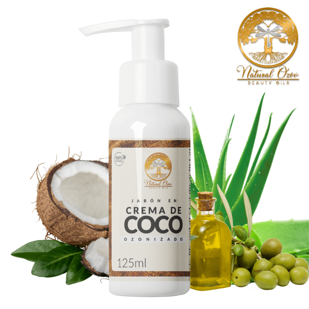 Jabón en crema de coco ozonizado y aloe vera 125 ml - What The Health!