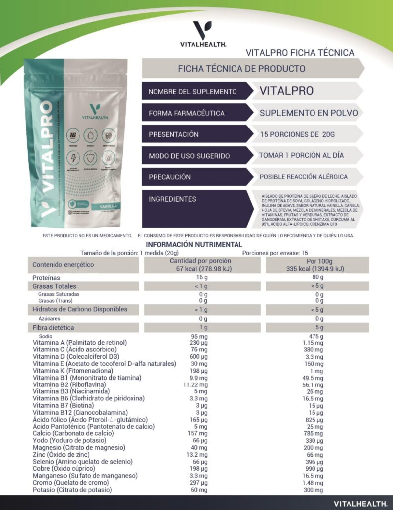 VITALPRO (Suplemento en polvo) - What The Health!
